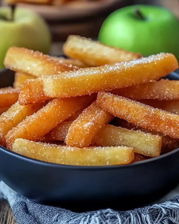 Apfel-Pommes Heißluftfritteuse: Ein gesunder Snack! - RezeptBrise